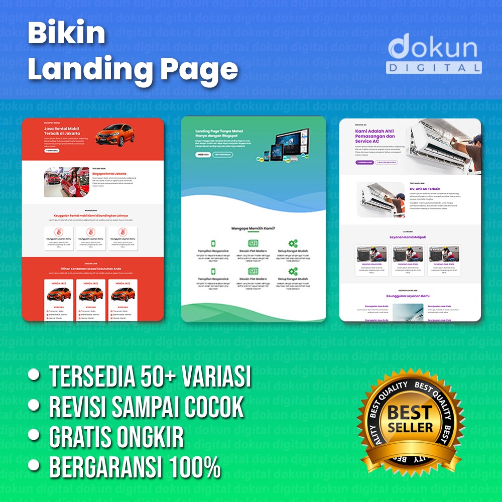 Jual Bikin Website / Landing Page Murah TERMURAH GRATIS DOMAIN | Shopee ...