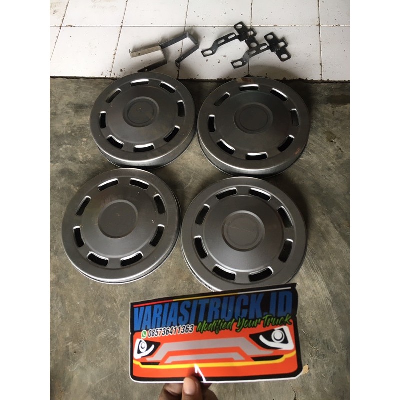 Jual ( 1 set )WHEELDOP REBECCA PLAT BESI R16 Truk | Shopee Indonesia