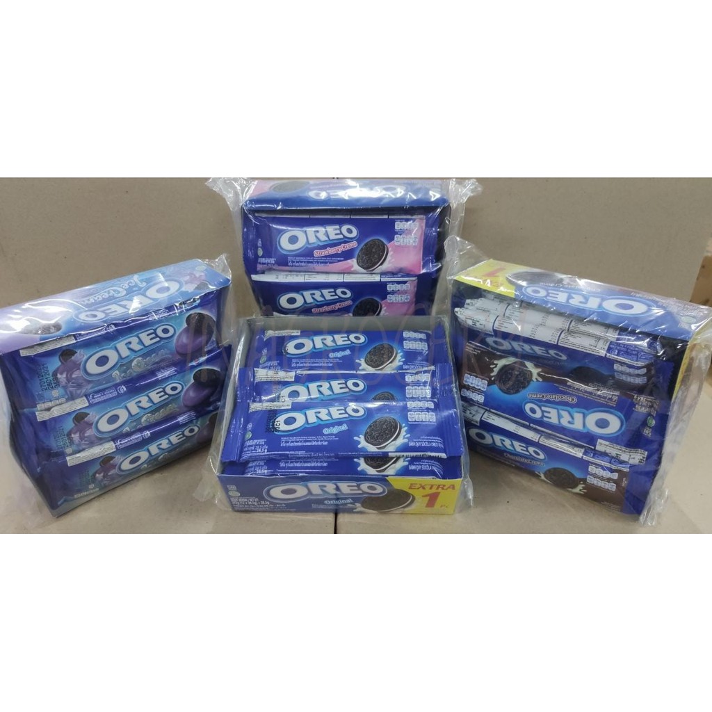 Jual OREO ( 4 Variant) 12pcs x 38gr BARU!! (1BUNGKUS ISI 4PCS) | Shopee ...