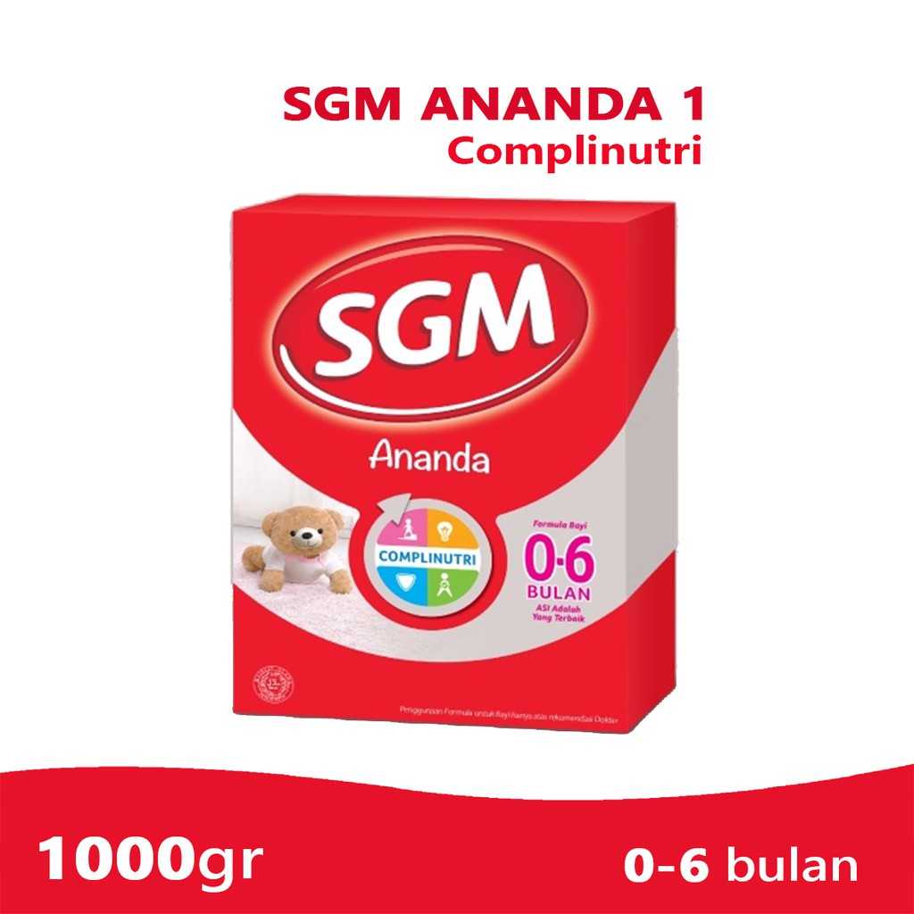 Jual SGM Ananda 1 Presinutri Susu Formula 0-6 Box 1000g / 1000 g | Shopee Indonesia
