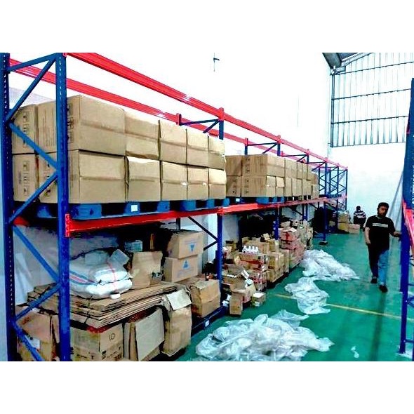 Jual Rak Gudang Heavy Duty Kapasitas 2 Ton . Pallet Rack . Rak Pallet ...