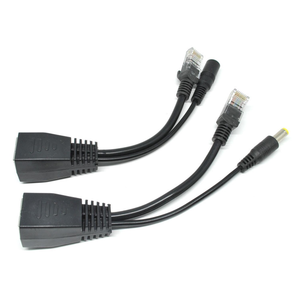 Jual Passive PoE Power Over Ethernet Cable with Male & Female Power ...