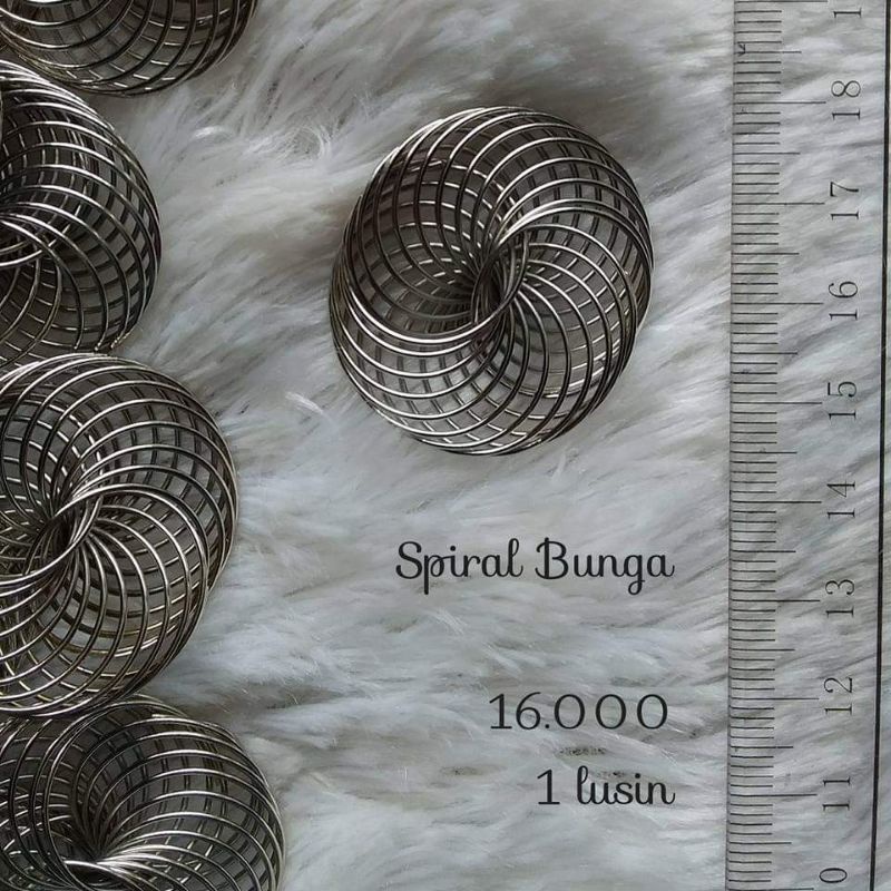 Jual Besi Spiral silver 22mm/12pcs | Shopee Indonesia
