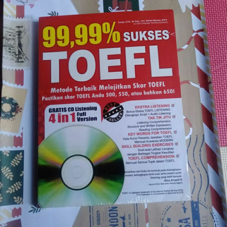 Jual Buku 99,99% Sukses TOEFL (Tumijo SPd, M.Hum dan Drs. Slamet ...
