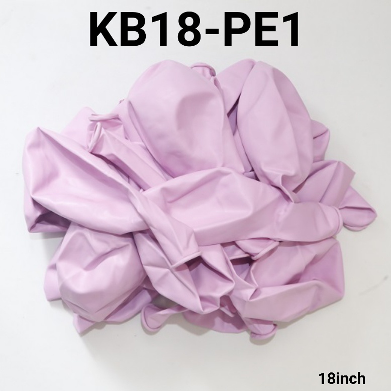 Jual KB18-PE1 Balon latex 18 inch 45 cm macaron pastel ungu lavender ...