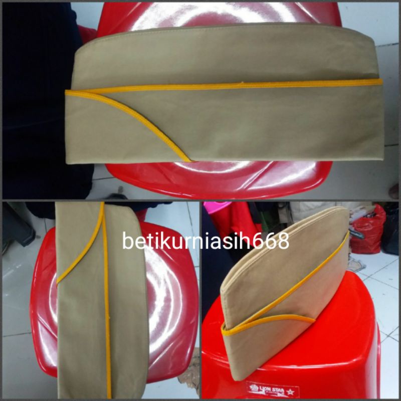 Jual Topi mut pelayaran lis kuning pria | Shopee Indonesia