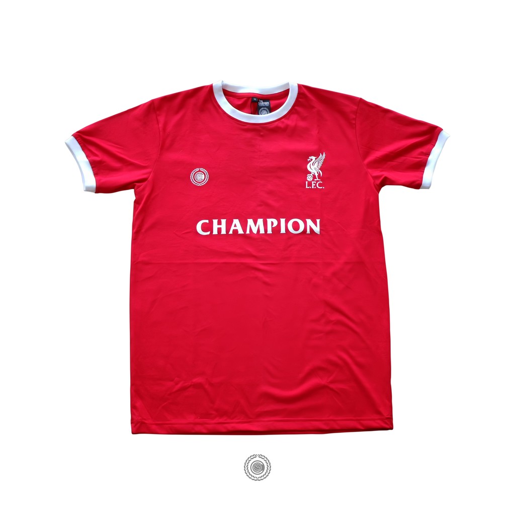 Jual The Corner Kaos Ringer Merah Putih Liverpool FC Champion (Ringer T ...