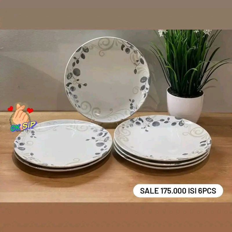 Jual INFORMA Piring Makan Lenora/Piring Keramik/Piring Saji Cantik ...