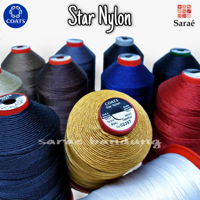 Jual Coats Star Nylon Ukuran Tkt 010 Dan Tkt 020/Nylon Bonded 6.6 ...