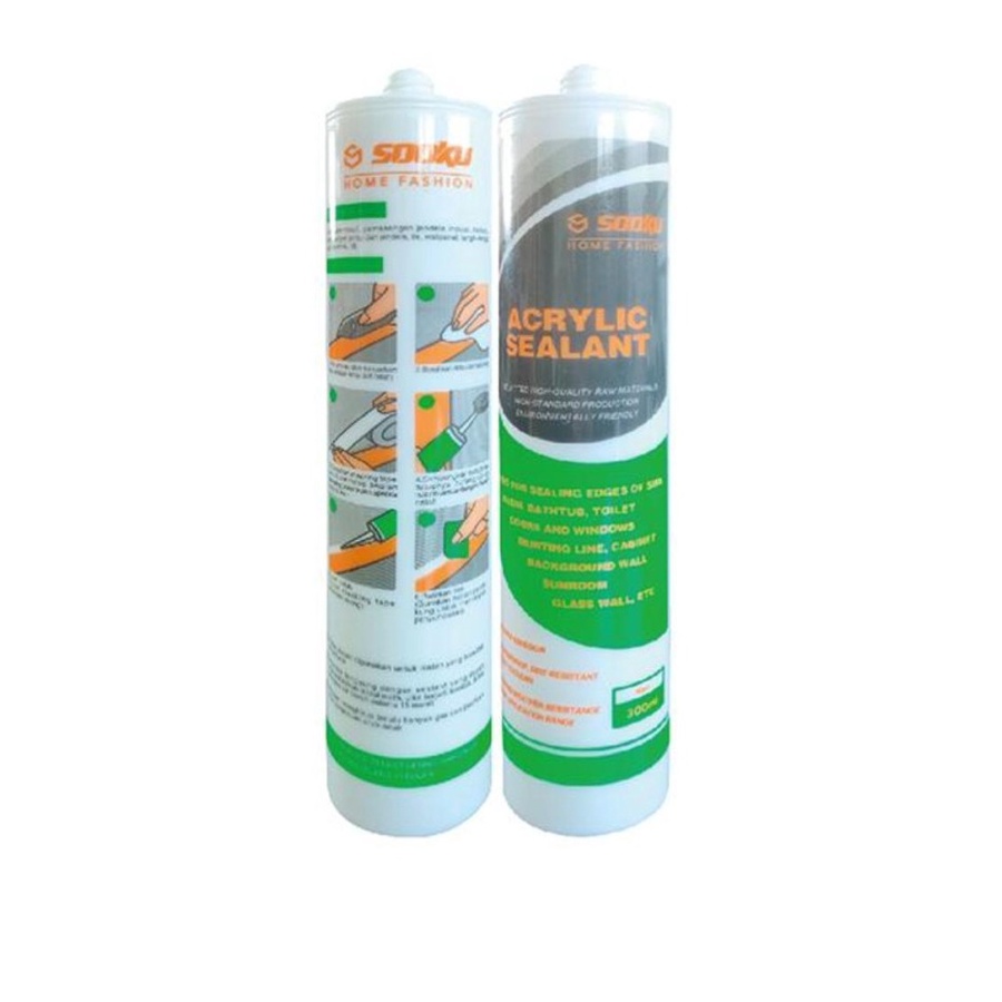 Jual LEM ACRYLIC Sealent Kaca - Lem Silicon Kaca, Pintu, Wallpanel ...