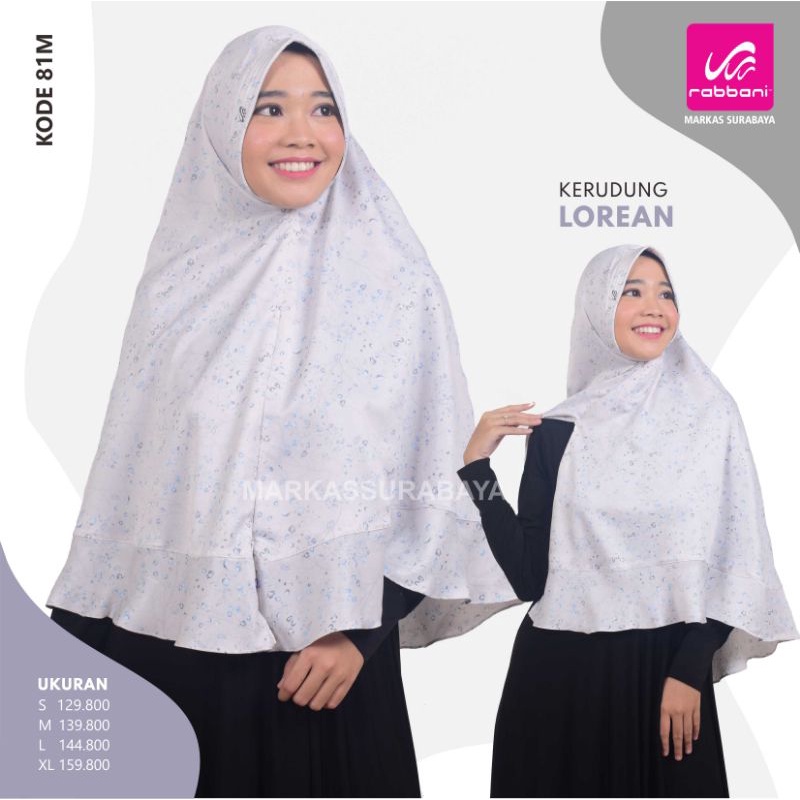 Jual KERUDUNG INSTAN LOREAN RABBANI ORIGINAL | Shopee Indonesia