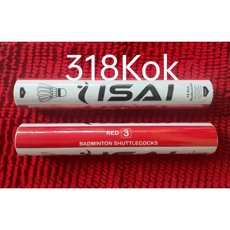 Jual Shuttlecock Badminton Bulutangkis Isai Merah | Shopee Indonesia