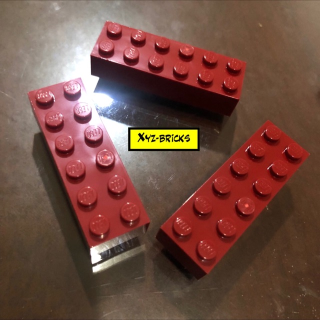 Jual LEGO PARTS 6089268 - Brick 2x6 New Dark Red | Shopee Indonesia