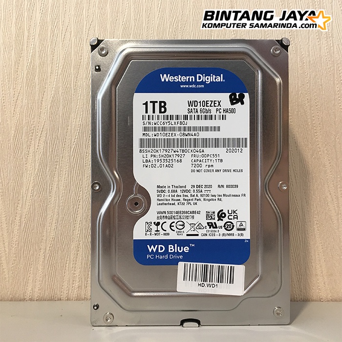 Jual WD Blue 1TB - HD/ HDD/ Hardisk Internal 3.5" PC SATA 6GB/s ...