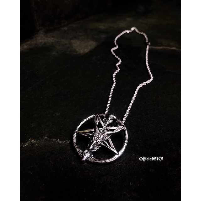 Jual LUCIFER SATANIC CHAIN ( KALUNG SATANIC KEPALA KAMBING ) | Shopee ...
