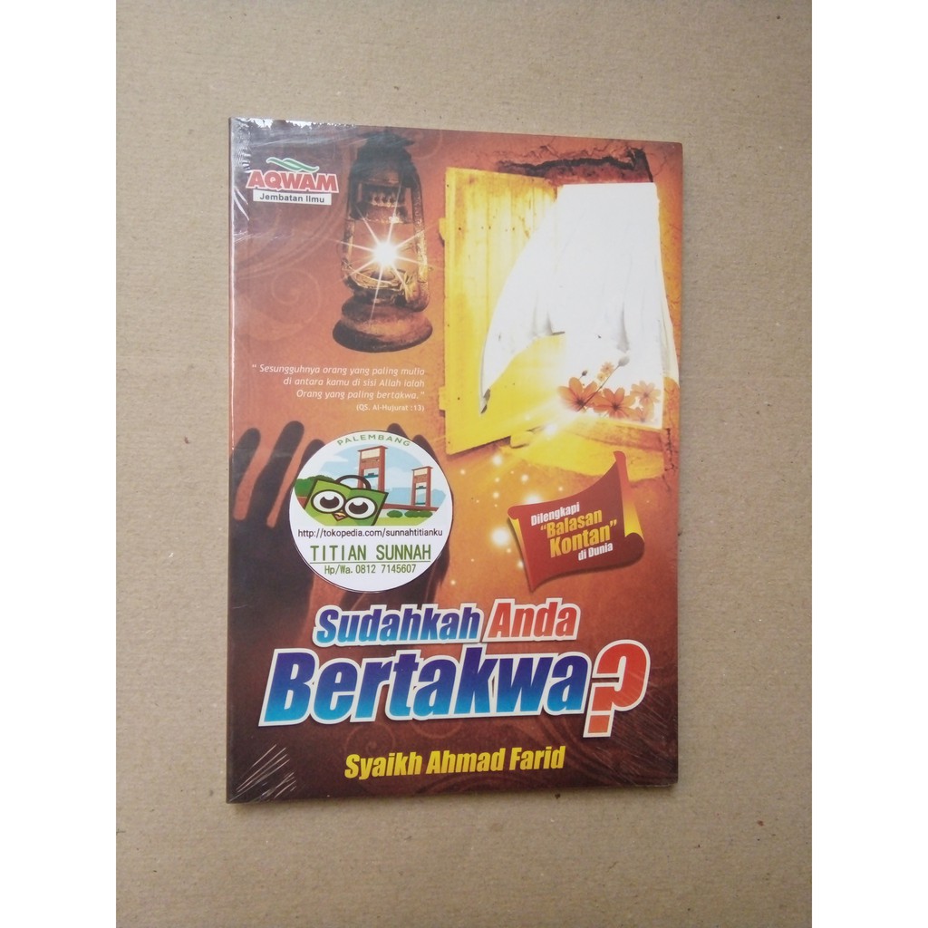 Jual Original | Buku SUDAHKAH ANDA BERTAKWA ? | Syaikh Ahmad Farid ...