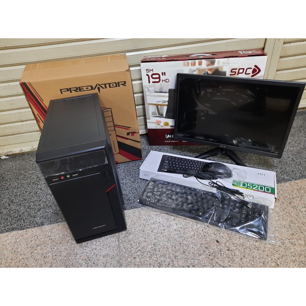 Jual Paket Lengkap PC Rakitan Core i5 + Led 19inch Keyboard dan mouse | Shopee Indonesia