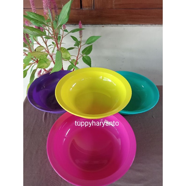 Jual piring makan / piring small cressendo 400ml plate Tupperware 1pcs ...