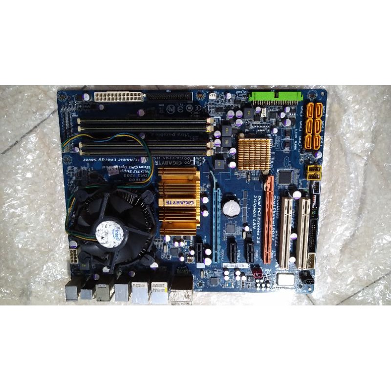Jual motherboard set mining miner tinggal pakai Gigabyte EP45 support 5 ...