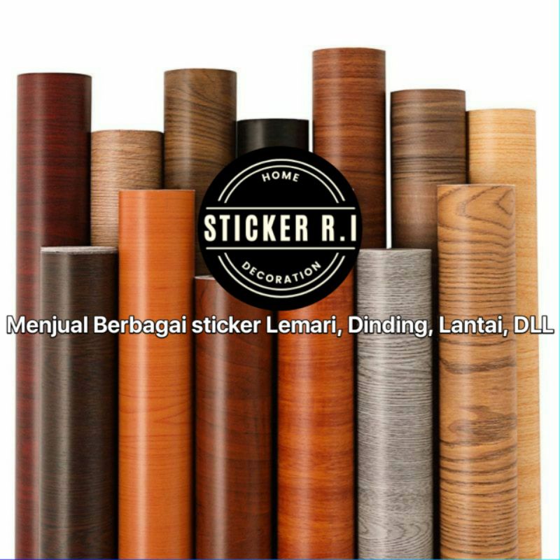 Jual Stiker / Sticker Motif Kayu 120cm x 50cm PVC Sheet Sticker Pelapis ...