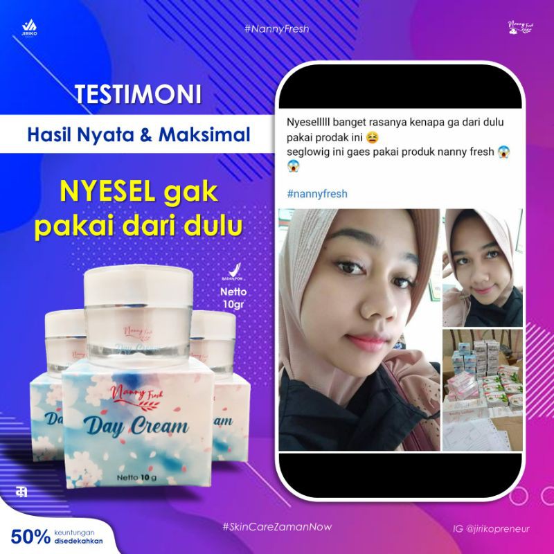 Jual Nanny Fresh Day Cream 100% ORIGINAL | Shopee Indonesia