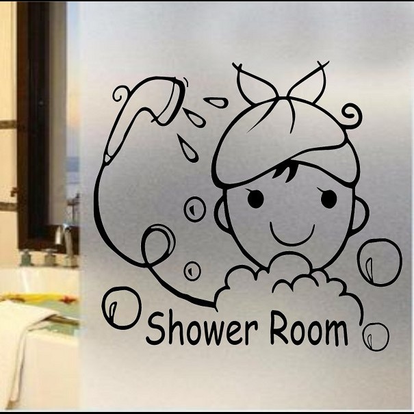 Jual Stiker Shower Room Wall Sticker Toilet Dinding Kaca Kamar Mandi ...