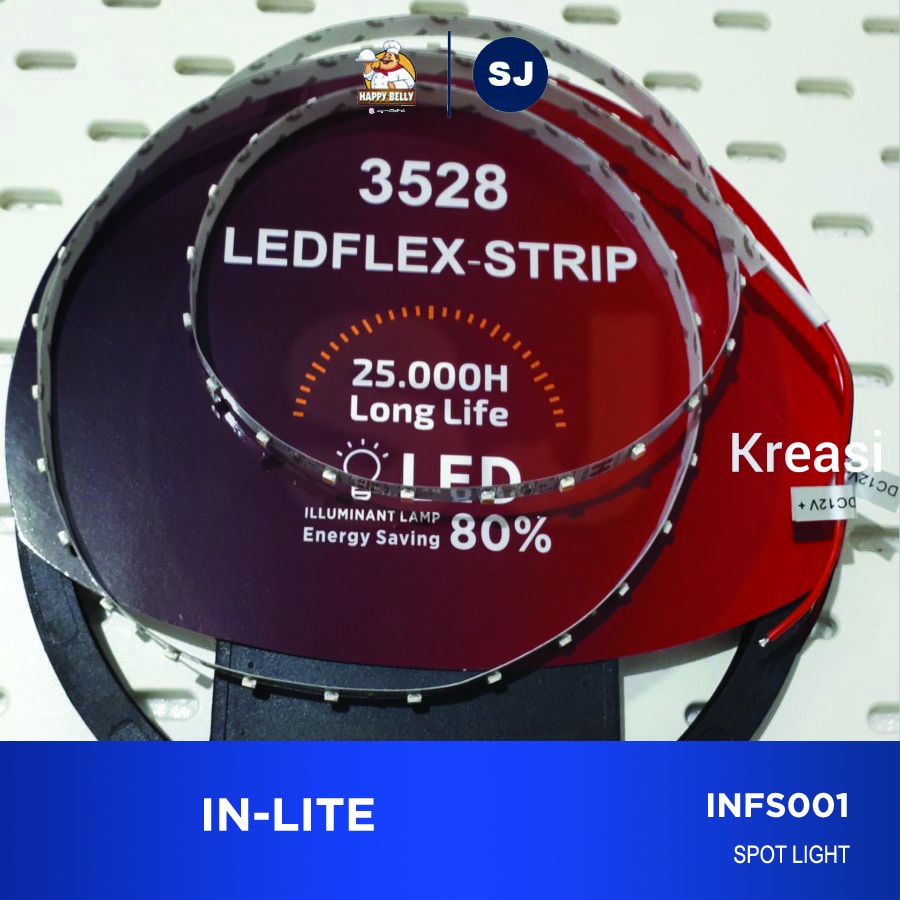 Jual LAMPU LED STRIP MATA KECIL IN-LITE INFS001 ip20 ip67 4,8 w ...