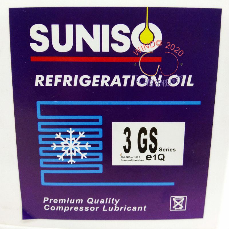 Jual OIL SUNISO 3GS DAN 4 GS DERIGEN 1LITER KOMPRESSOR AC | OLI ...