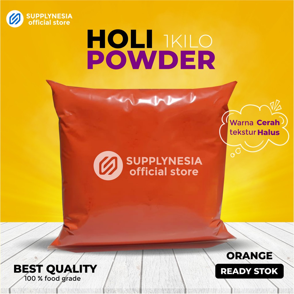 Jual Holi powder [ 1 kilo ] Tepung warna / Bubuk warna / serbuk warna ...