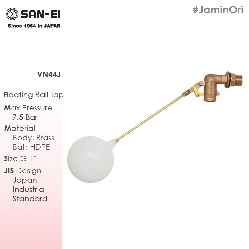 Jual San-Ei Floating Valve Pelampung Air 1 inch - Tandon Air VN 44J | Shopee Indonesia