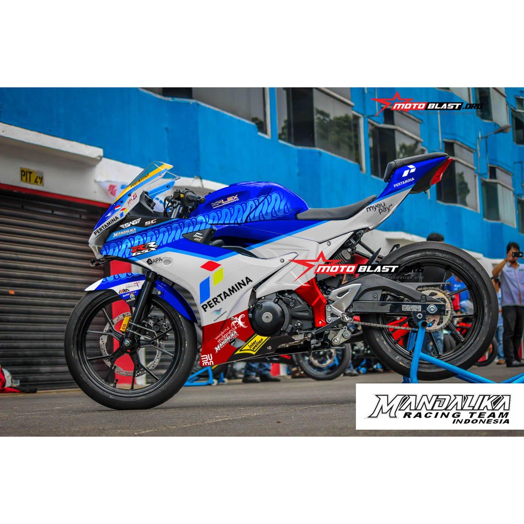 Jual Decal stiker Suzuki GSX-R150 Mandalika fullbody motoblast | Shopee ...
