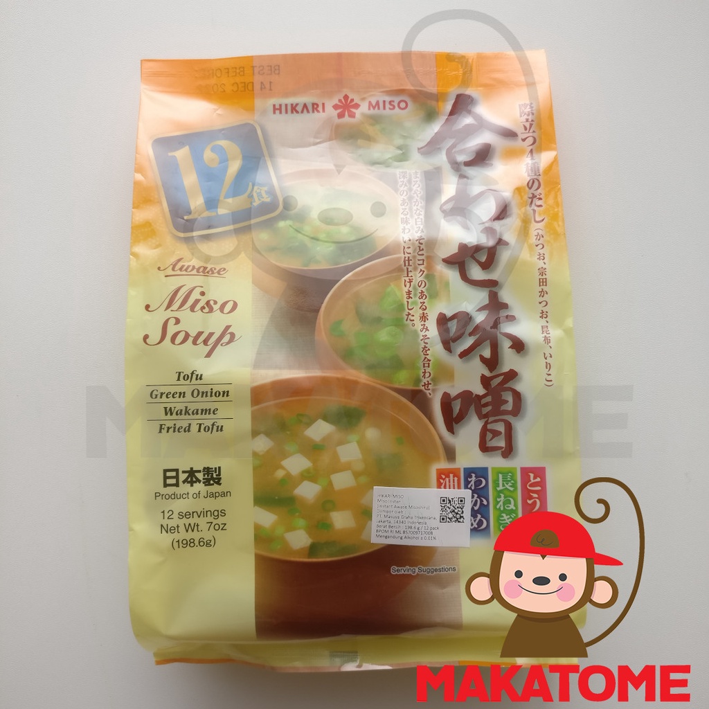Jual Hikari Miso Awase Miso 12 Shoku porsi jepang sup instant instan soup | Shopee Indonesia
