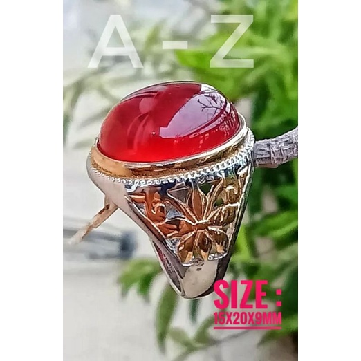 Jual CINCIN BATU AKIK SPESIAL YAMAN DARAH NATURAL | Shopee Indonesia