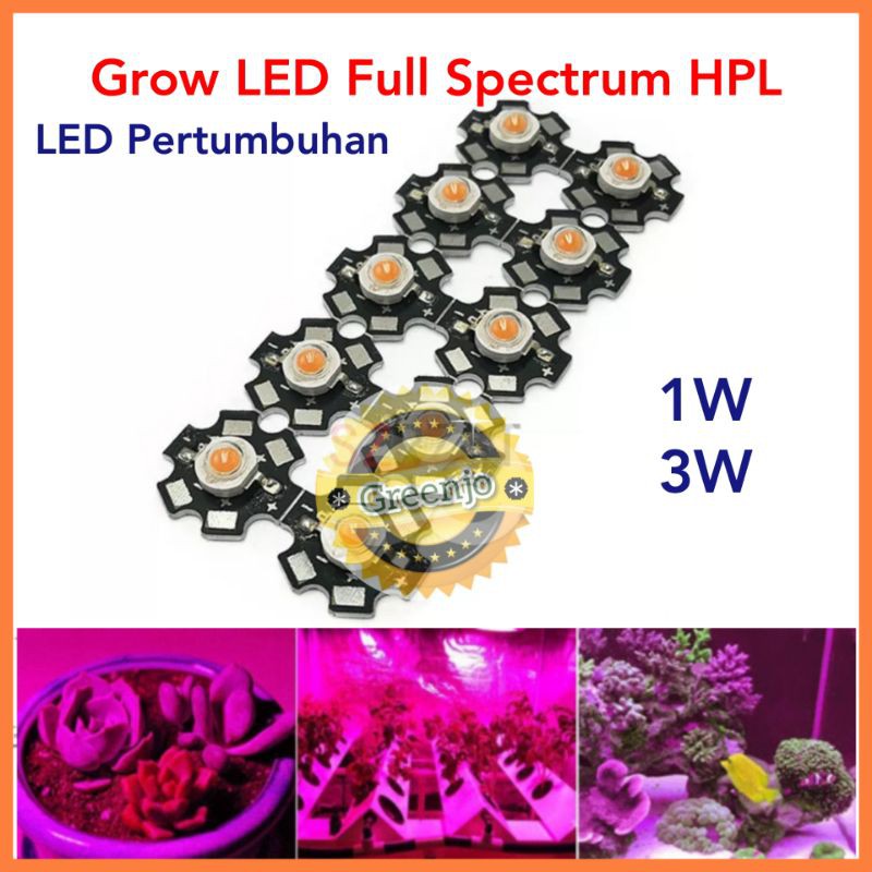 Jual High Power Led HPL Grow Plant Full Spectrum 1W 3W Untuk ...
