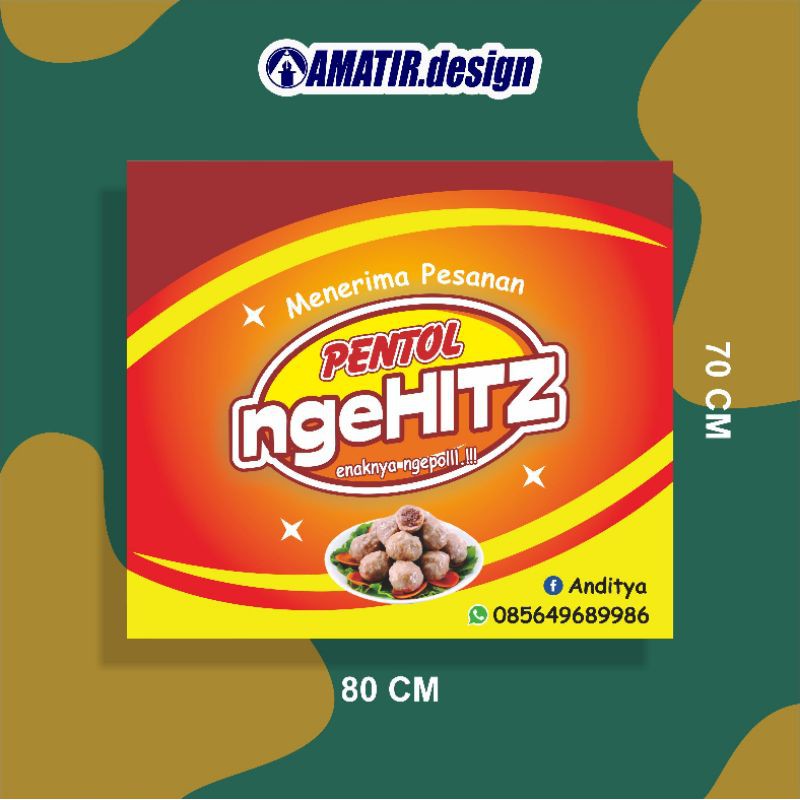 Jual BANNER PENTOL (70x80 cm) | Shopee Indonesia