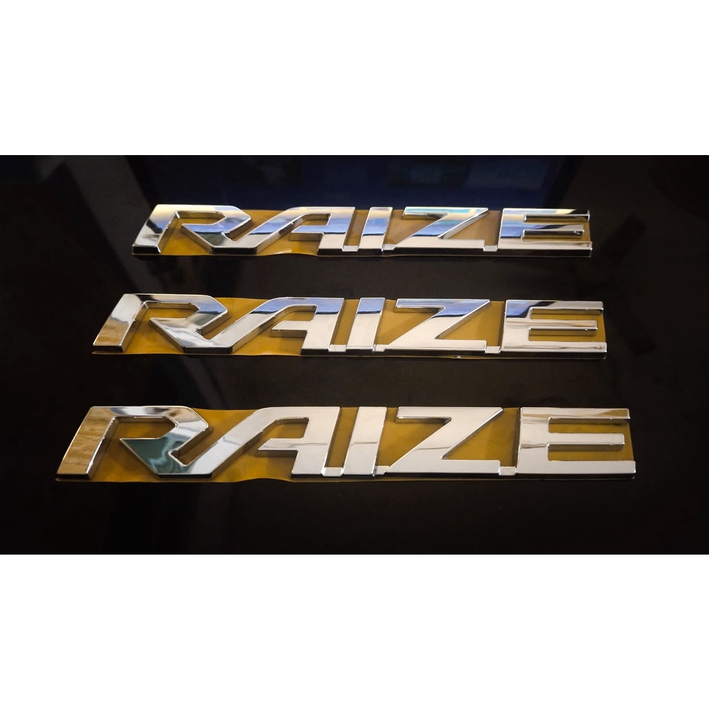 Jual Emblem Logo Tulisan Raize Chrome Original | Shopee Indonesia