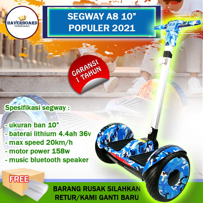 Jual SEGWAY a8 hoperbot haper bot smart balance ban 10 inch litium-ion ...