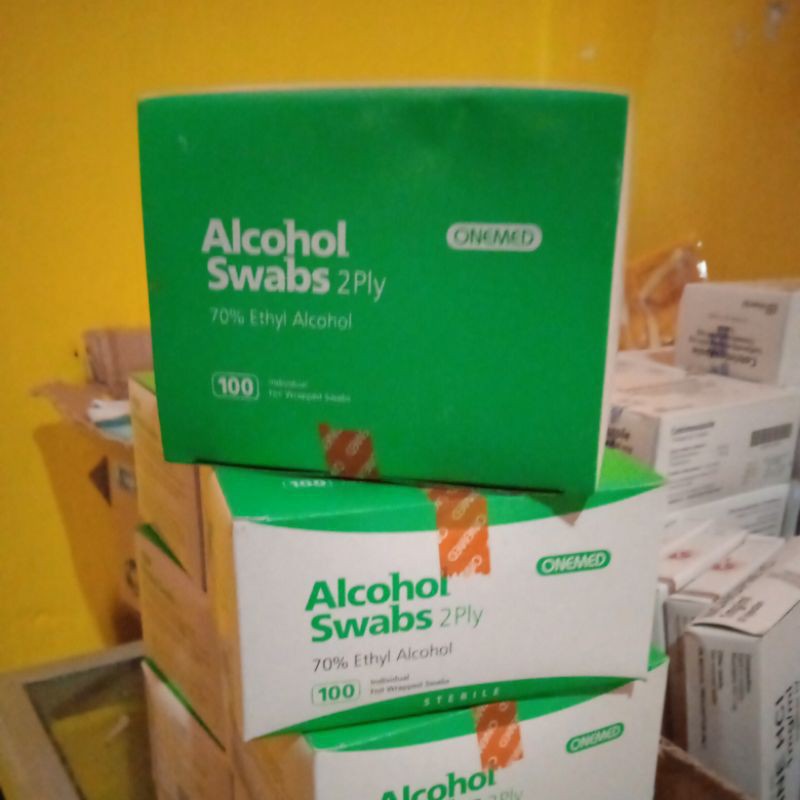Jual ALCOHOL SWABS SWAB 2PLY BOX ISI 100 | Shopee Indonesia