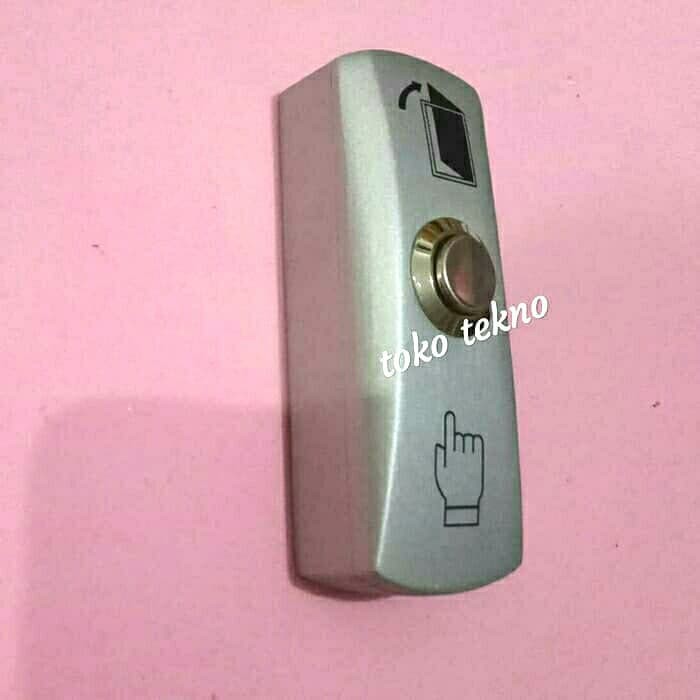 Jual Exit Push Button Metal + Out Bow Stainless No Led | Tombol Bel ...