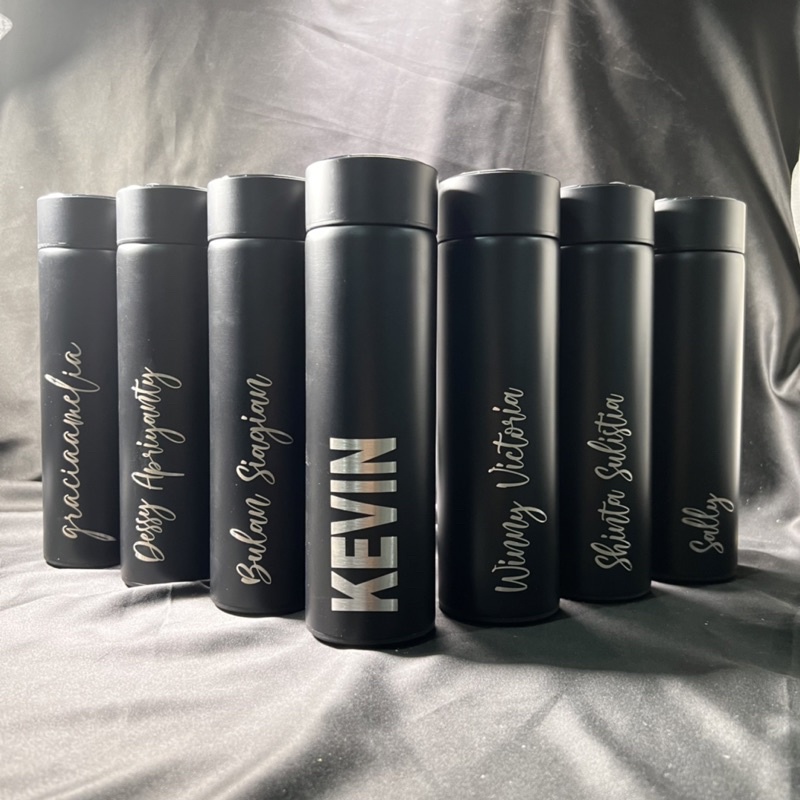 Jual [PROMO] Tumbler Botol Termos Custom Grafir LED | Termos LED ...