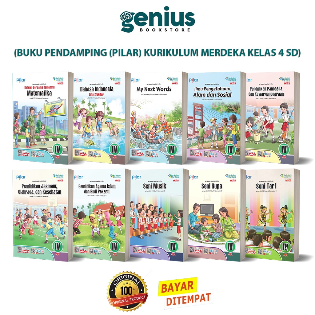 Jual SD Kelas 4 Buku Pendamping Belajar PILAR Kurikulum Merdeka | Shopee Indonesia