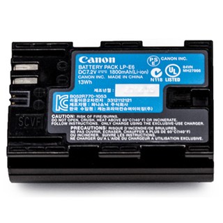 Jual Battery Baterai Canon LP-E6 LPE6 LPE 6 LP E6 OEM for Camera DSLR ...