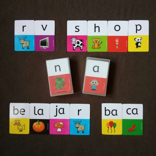 Jual Flash card membaca / Belajar Membaca / Kartu Suku Kata | Shopee ...