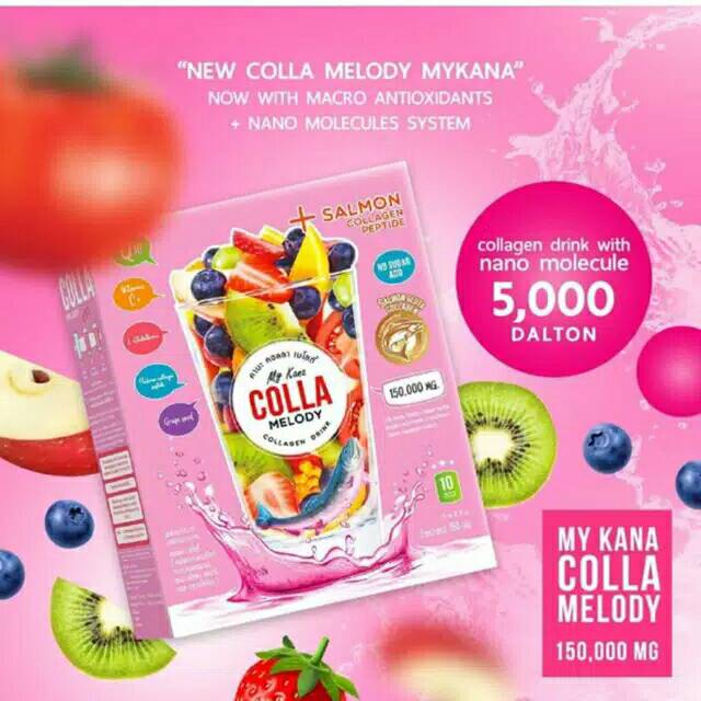 Jual Colla Melody By My Kana Collagen Drink 100% Original | Shopee ...