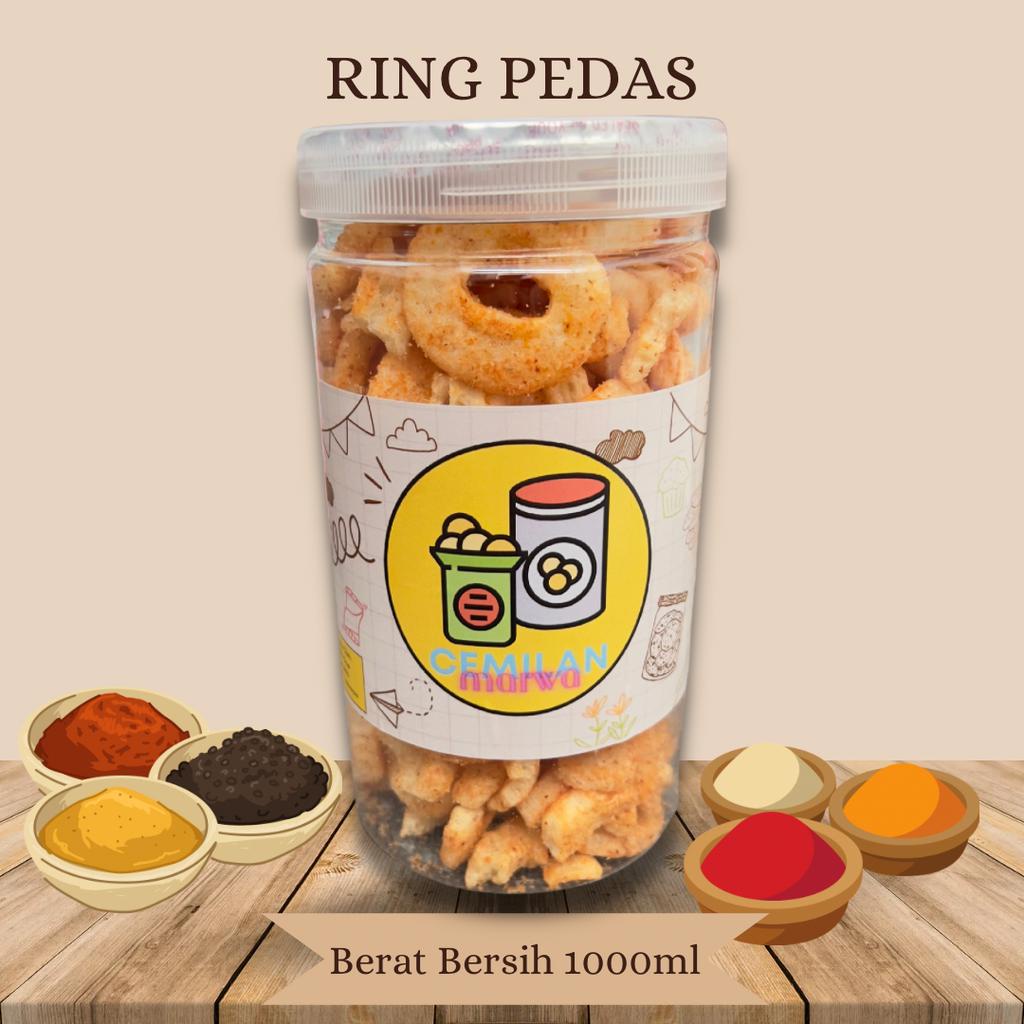 Jual SNACK RING PEDAS by CEMILAN MARWA - 1000ml | Shopee Indonesia