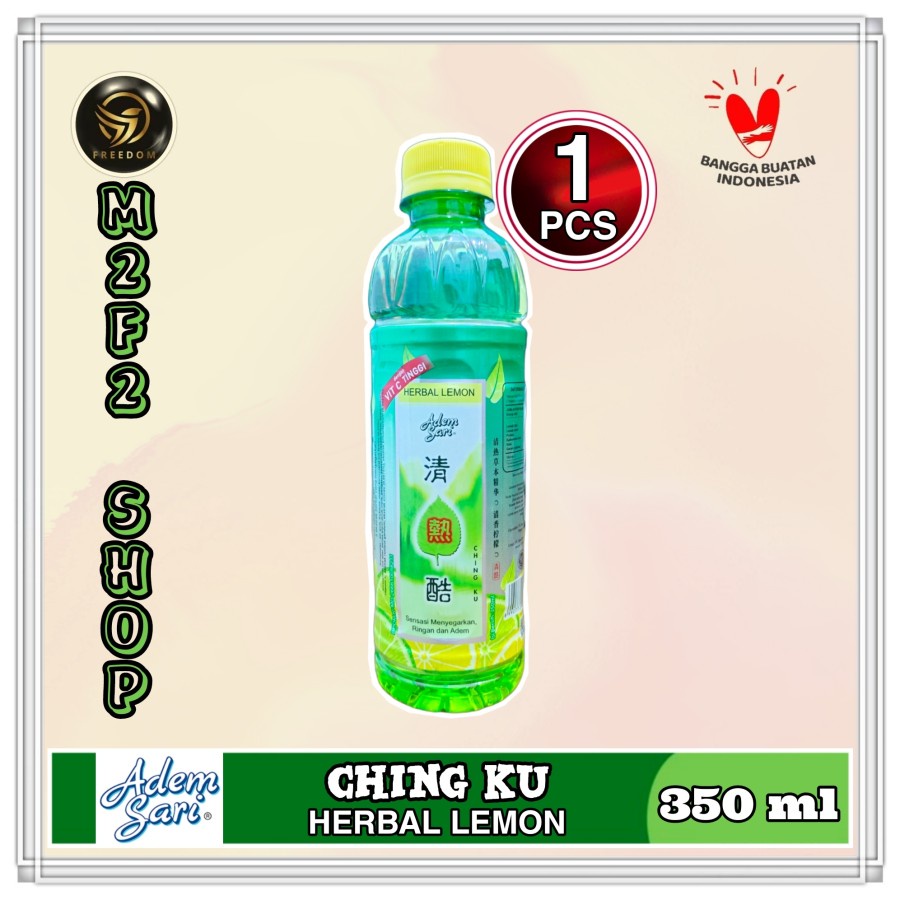 Jual Adem Sari Ching Ku Herbal Lemon Botol Pet - 350 ml (Kemasan Satuan ...