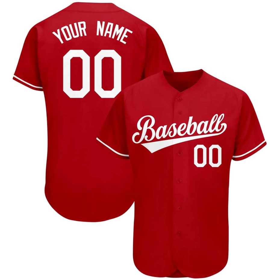 Jual Jersey Baseball Red custom original | Shopee Indonesia