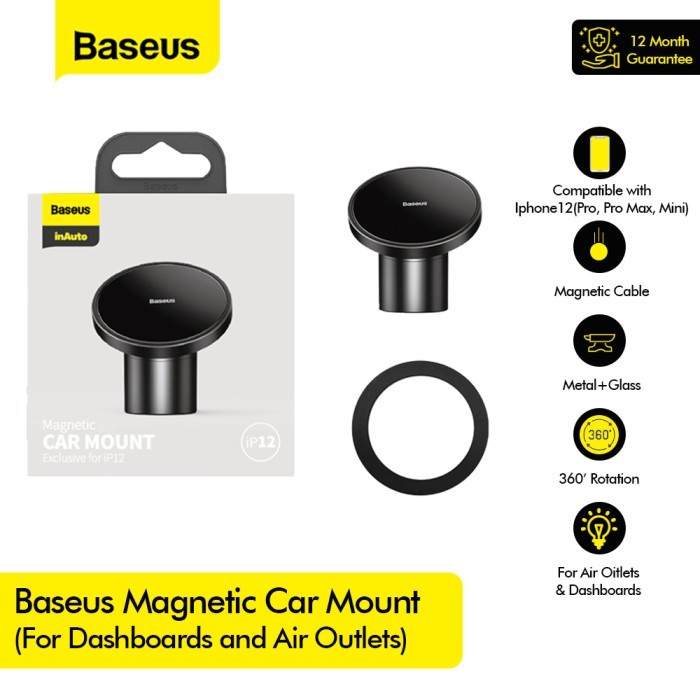 Jual BASEUS Magnetic Car Mount Air Outlets for Dashboards | Shopee ...
