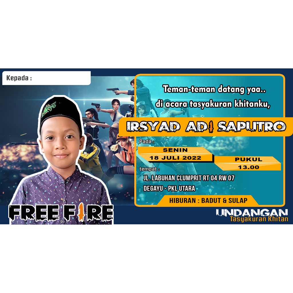 Jual Sticker Khitanan / Pernikahan / Undangan Khitanan Sticker Chromo ...