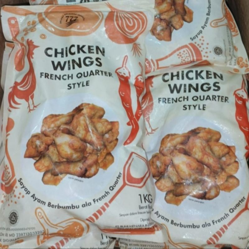 Jual Premium 777 Chicken Wings French Quarter Resto 1kg | Shopee Indonesia